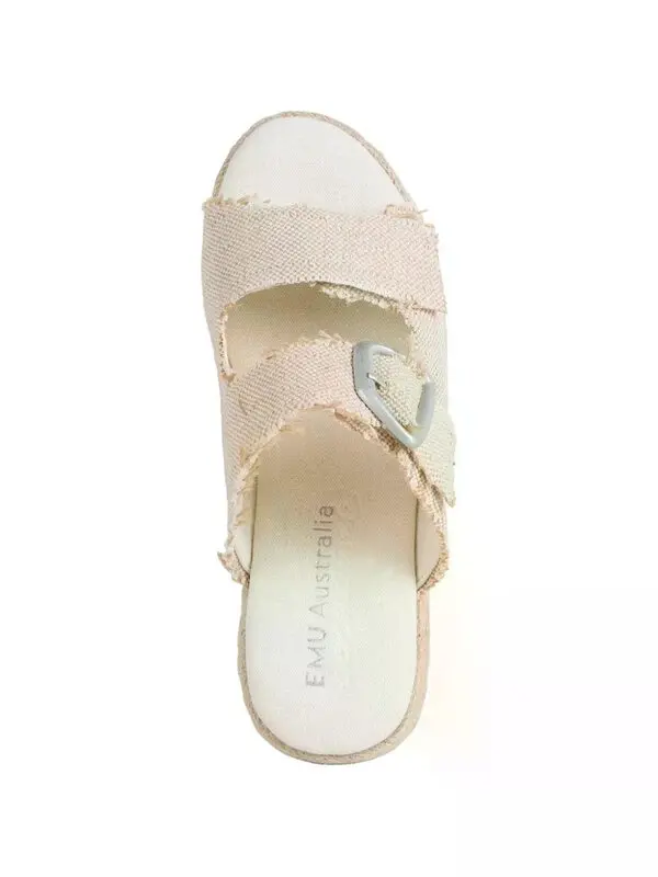 EMU AUSTRALIA Ayers Frayed Raffia Platform Sandals