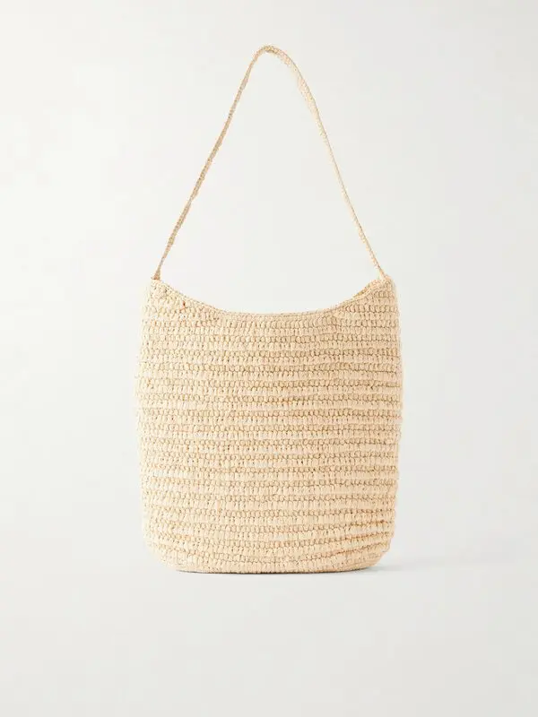 THE ROW Alma Raffia Shoulder Bag