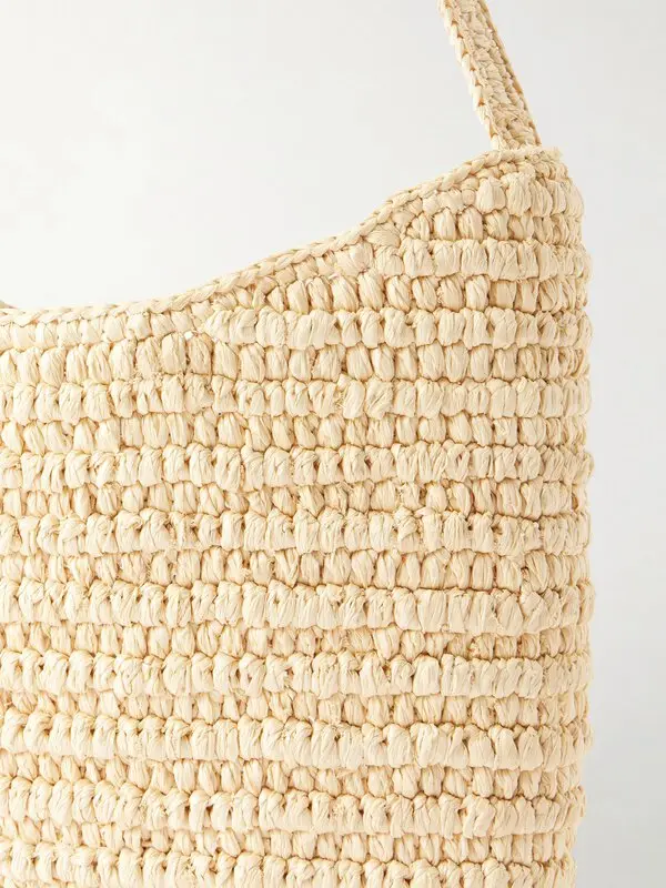 THE ROW Alma Raffia Shoulder Bag