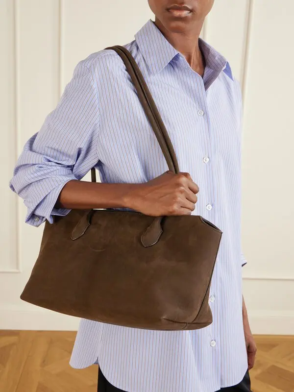 THE ROW Terrasse Suede Shoulder Bag