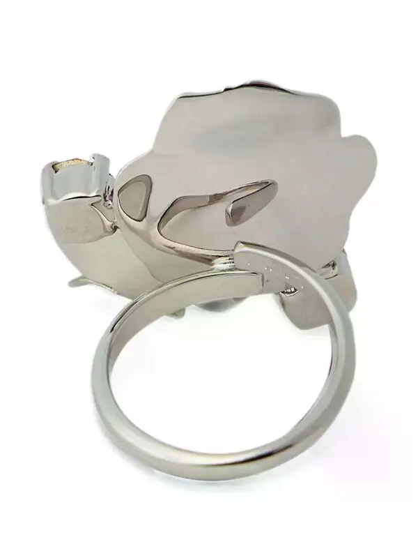 Marni Flower Stone Ring - Silver