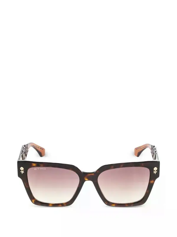 Etro Square-frame Sunglasses - Brown