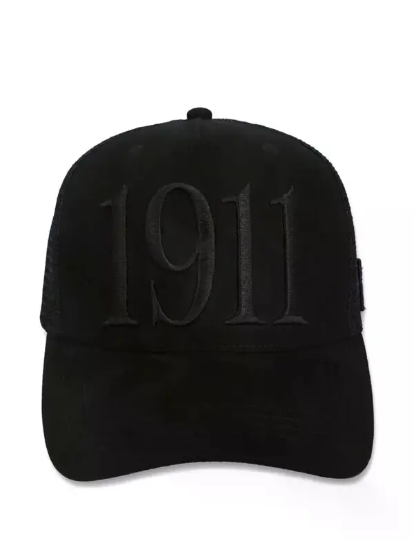 FILA 1911 Embroidered Mesh-back Cap - Black
