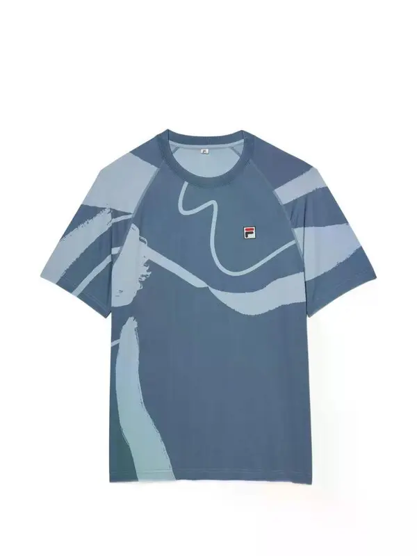 FILA Abstract Print Raglan Sleeve T-shirt