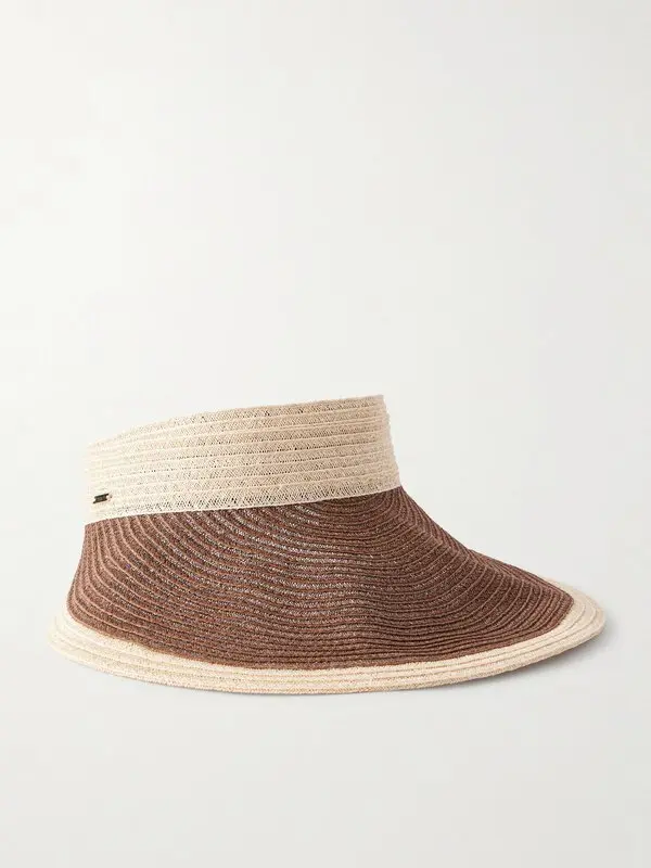 Eugenia Kim Trixie Hemp Knitted Visor - Brown