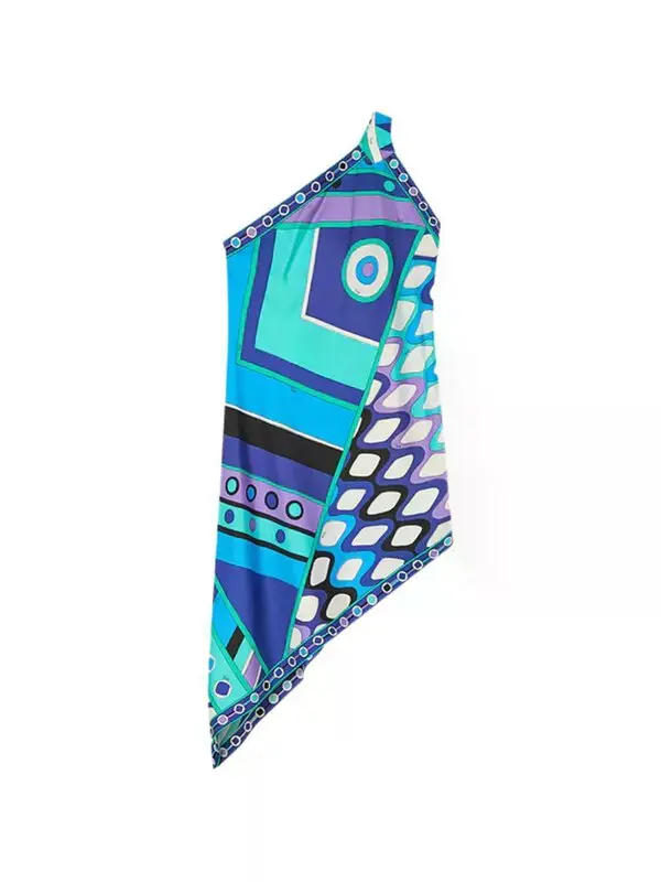 Emilio Pucci One-shoulder Asymmetric Dress - Blue