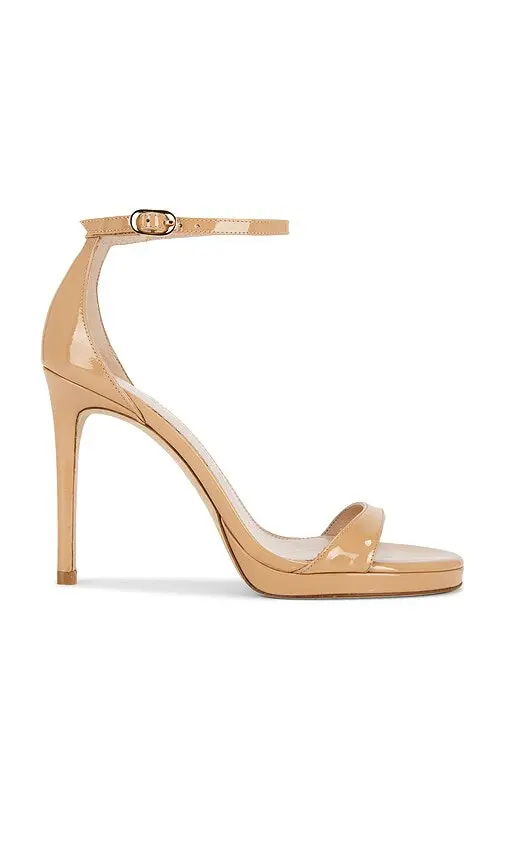 STUART WEITZMAN Nudist Platform Sandal In Brown - Adobe