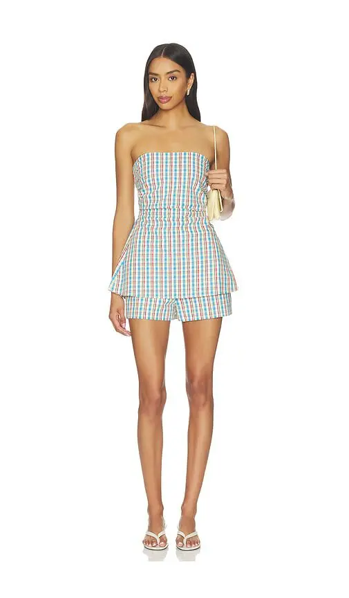 Faithfull The Brand Isole Top In Cream,blue