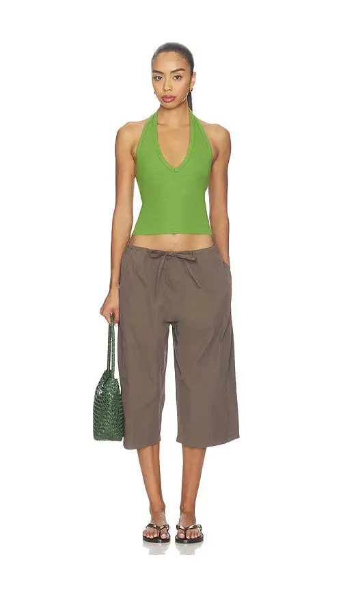 Eterne Halterneck Cropped Top