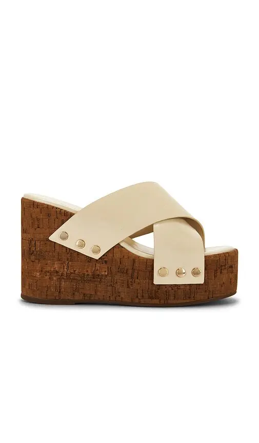 Schutz Serena Wedge Sandal In Beige
