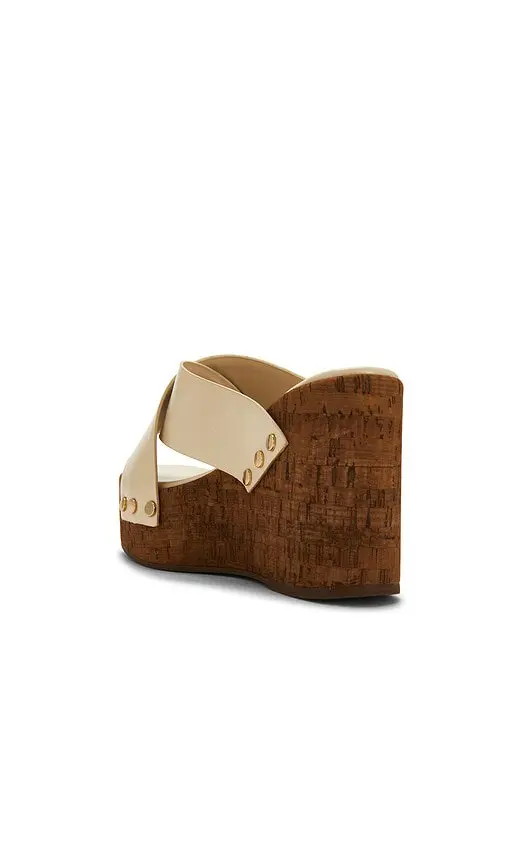 Schutz Serena Wedge Sandal In Beige