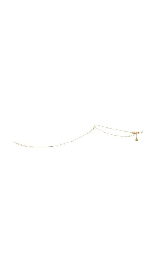 Ettika Santorini Shell Foot Chain In Metallic