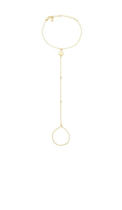Ettika Santorini Shell Foot Chain In Metallic