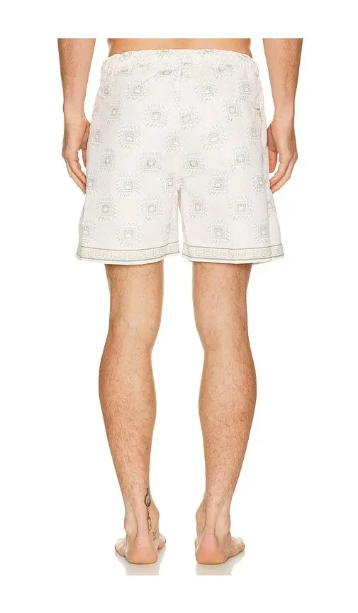 CHE Telha Print Swim Shorts In Cream