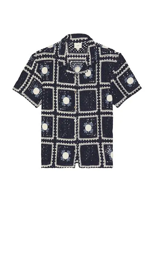 CHE Tejer Crochet Shirt In Black