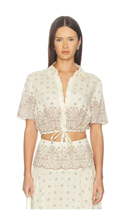 Devon Windsor Rosie Top In Cream - Crete