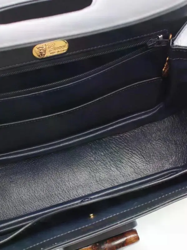 Gucci 1947 Bamboo Handbag - Blue
