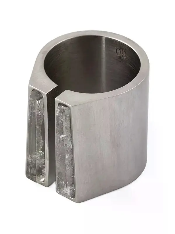 Rick Owens Crystal Open-band Ring