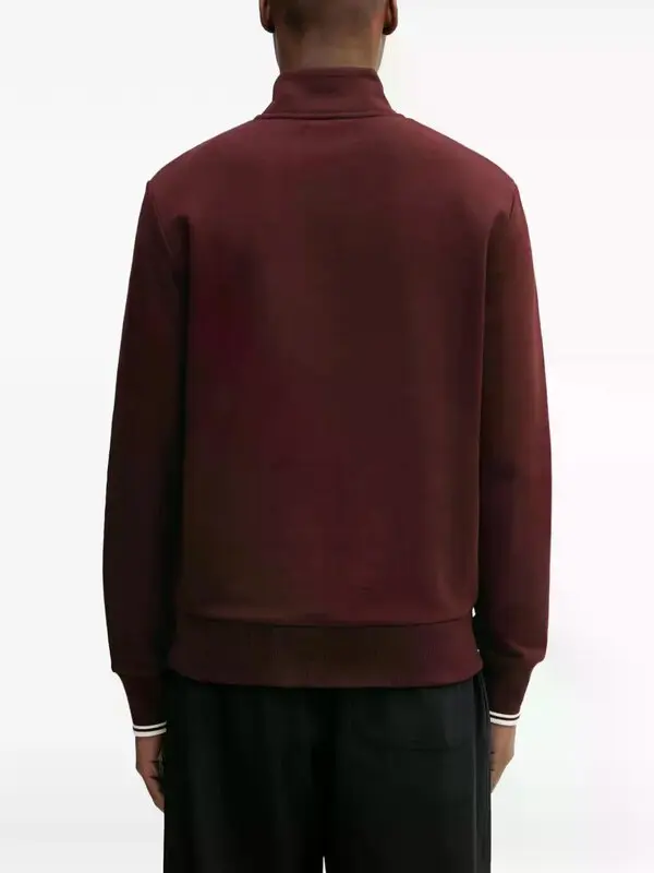 Fred Perry Embroidered Half-zip Sweater