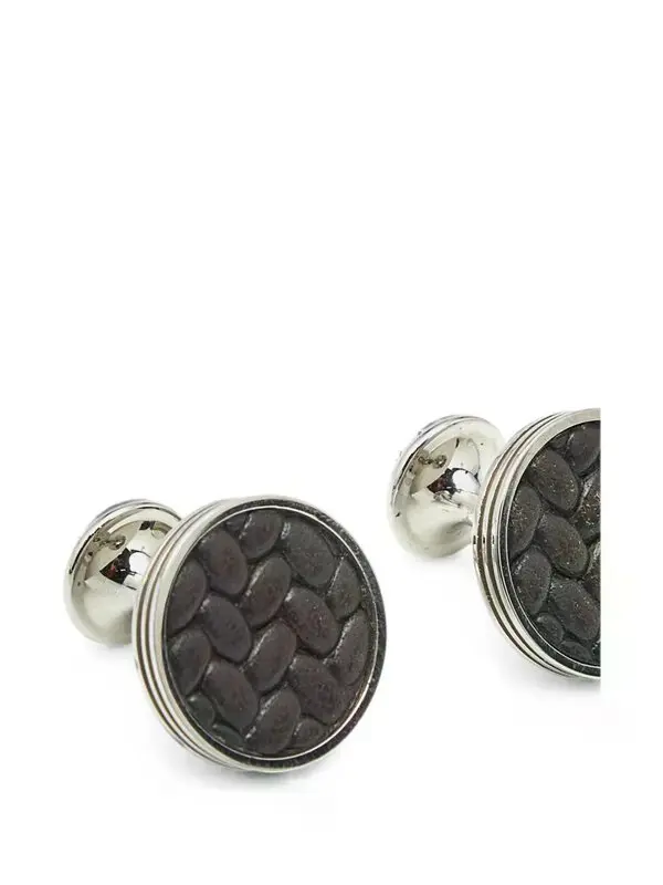 Montblanc Monograin Leather-inlay Cufflinks