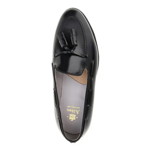 Alden Leather Loafers With Tassels - Black