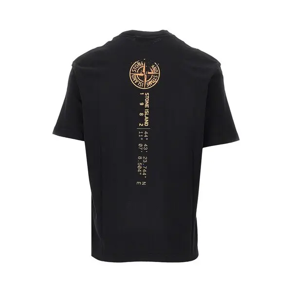 Stone Island Conumed Effect Print T-hirt