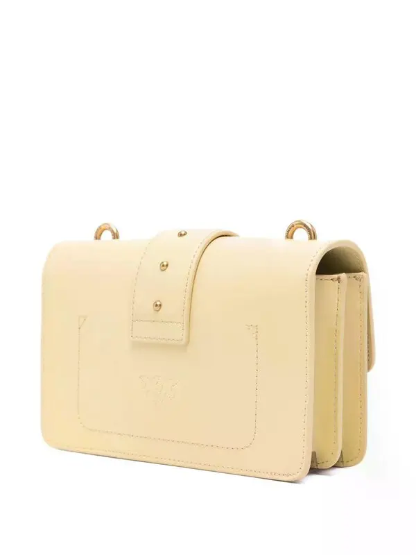 Pinko Love Birds Stud-embellished Leather Shoulder Bag
