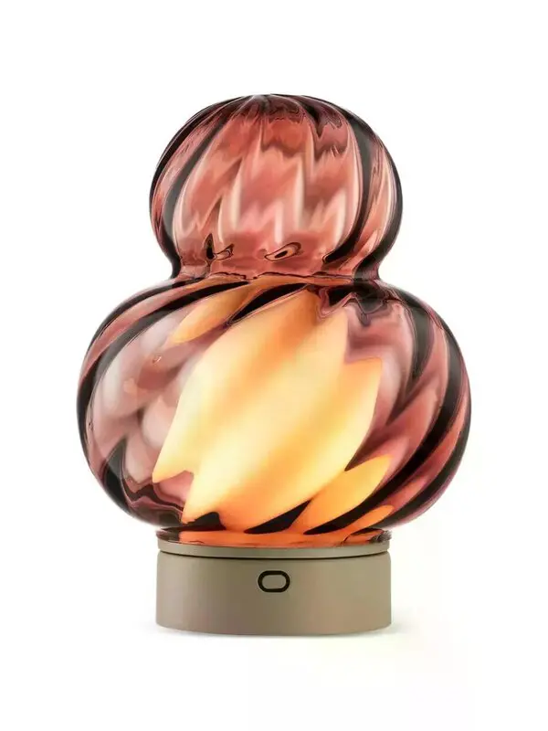 NASONMORETTI Bibendum Optic Twist Table Lamp - Brown
