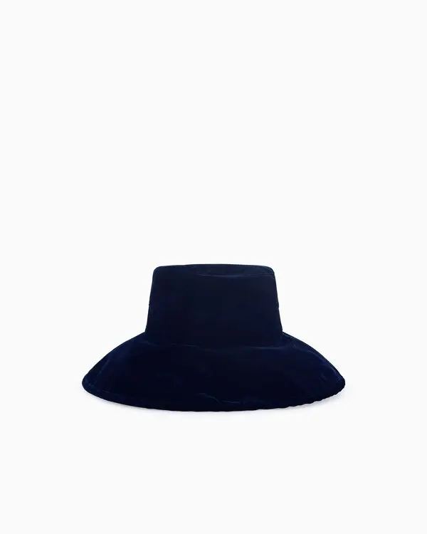 Giorgio Armani Wide-brimmed Velvet Hat