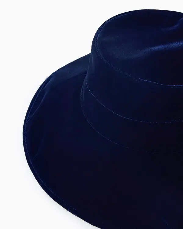 Giorgio Armani Wide-brimmed Velvet Hat