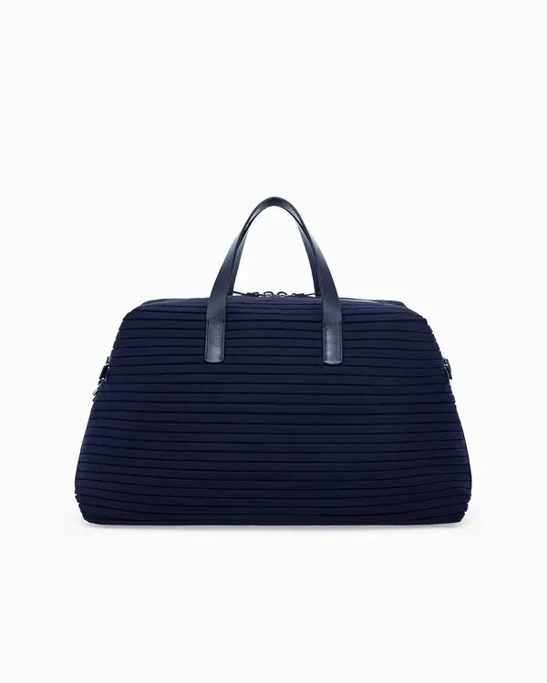 Giorgio Armani Pleated Canvas Duffel Bag