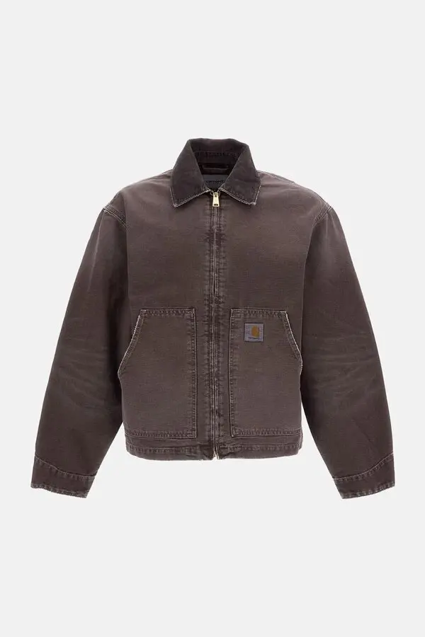 Carhartt Work In Progress Dearborn Canvas Unlined Jacket - Marrone