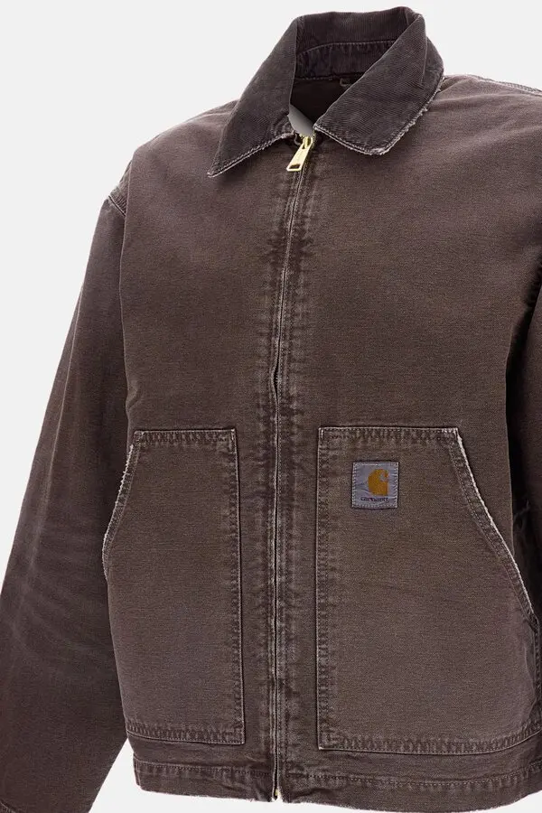 Carhartt Work In Progress Dearborn Canvas Unlined Jacket - Marrone