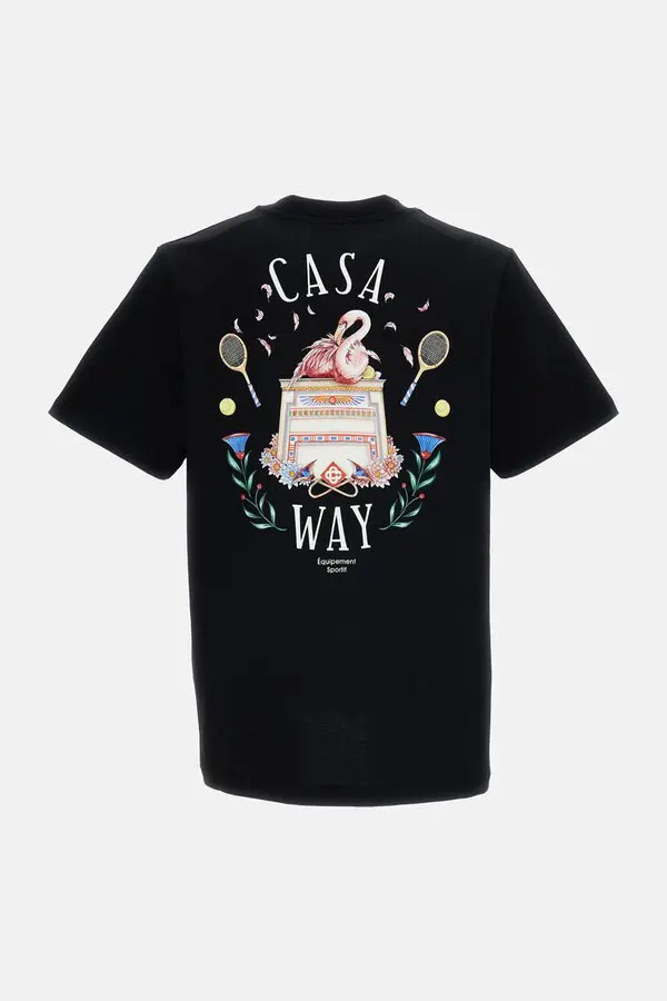 Casablanca Classic T-shirt With Print - Black