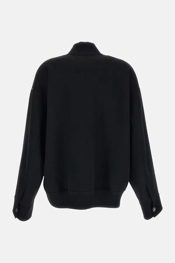 Sportmax Wool Zip-front Bomber Jacket