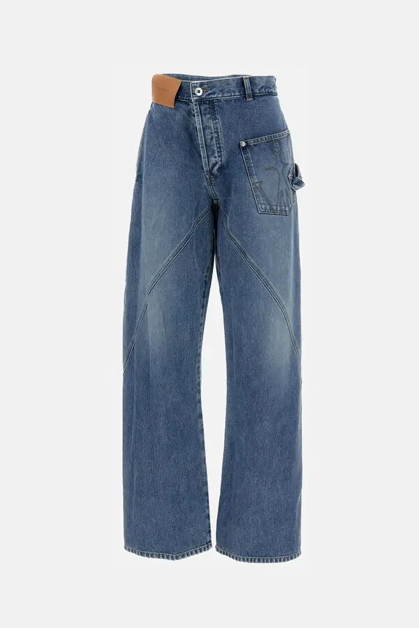 JW Anderson Twisted Stitch Jeans - Blu