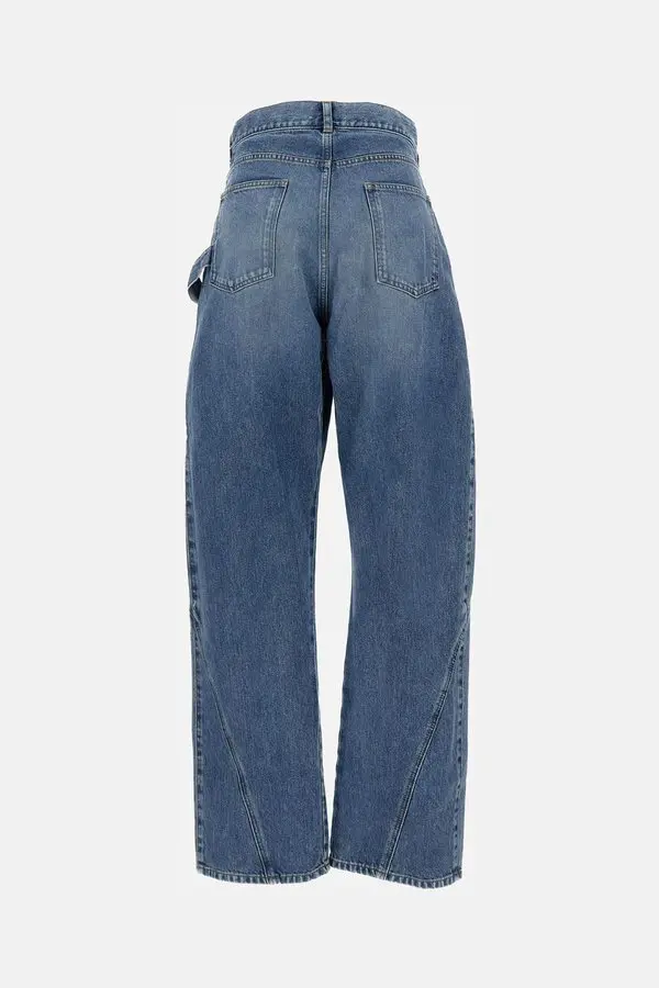 JW Anderson Twisted Stitch Jeans - Blu