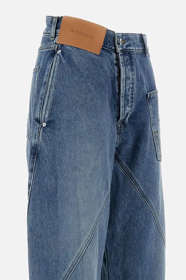 JW Anderson Twisted Stitch Jeans - Blu