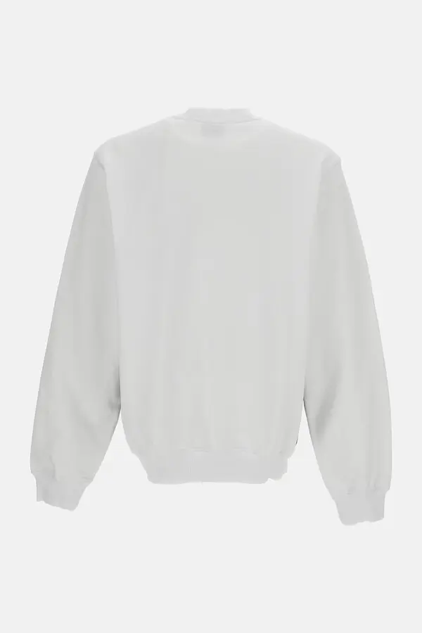 Casablanca Crewneck Sweater With Embroidered Logo - Bianco