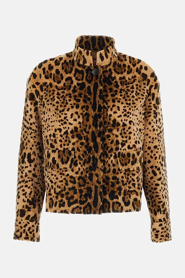 Max Mara Printed Velvet Blazer - Multicolore