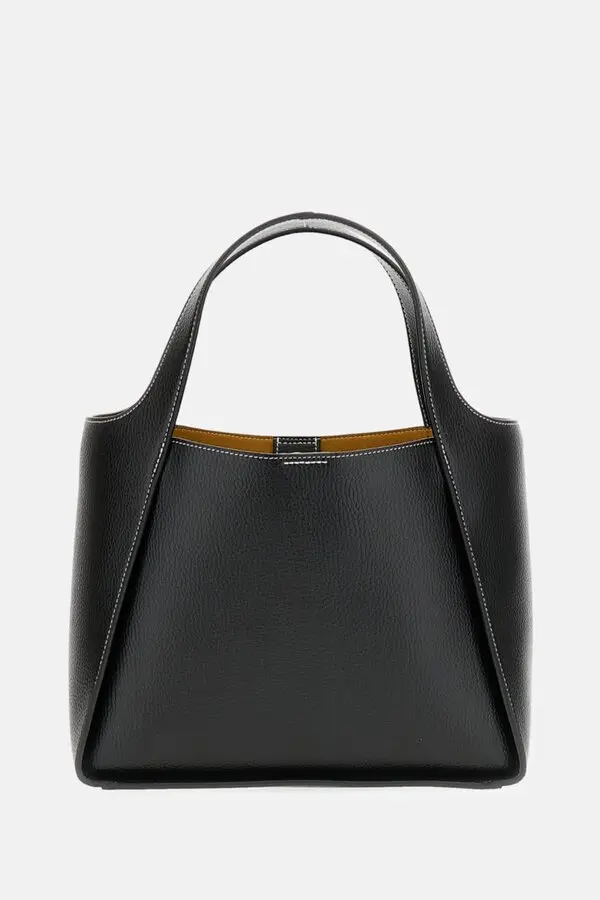 Stella McCartney Logo Tote Bag With Shoulder Strap, Grainy Alter Mat
