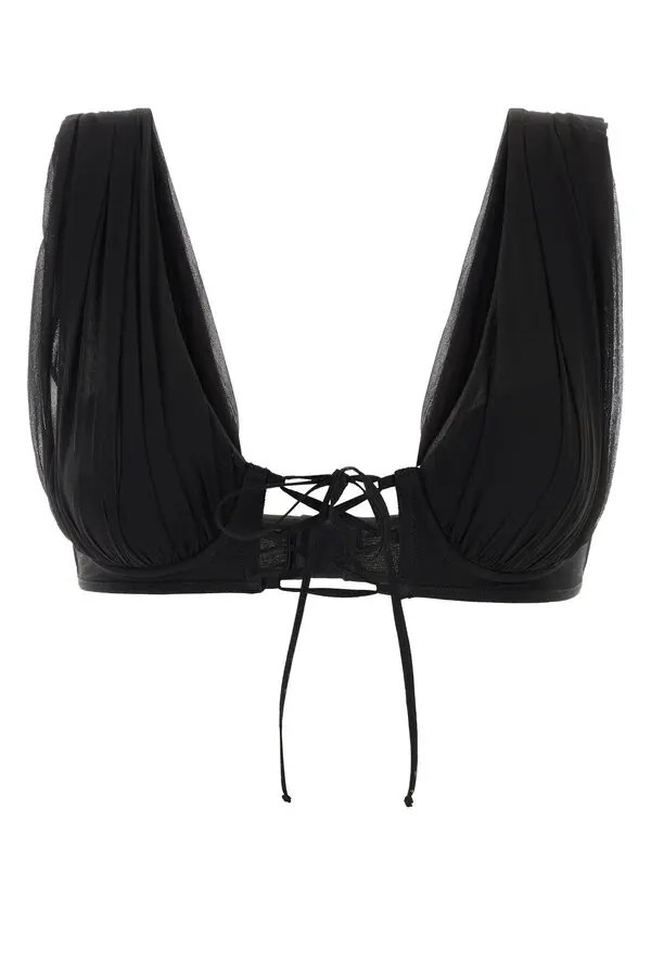 Giuseppe Di Morabito Silk Bra - Black