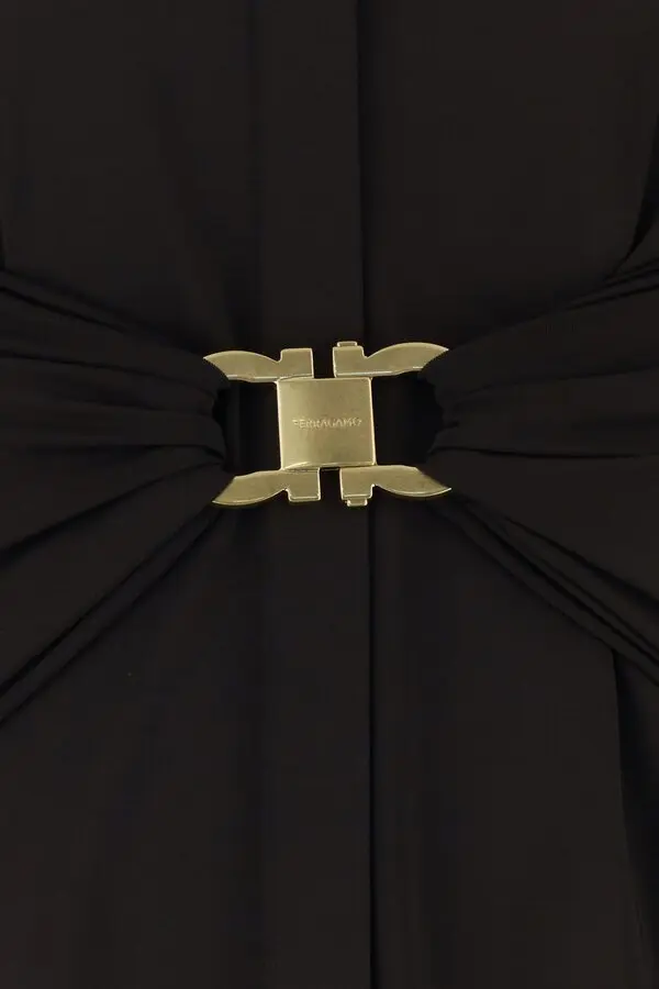 FERRAGAMO Dark Stretch Viscose Shirt