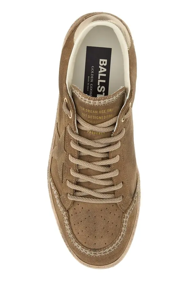 GOLDEN GOOSE Suede Ball Star Sneakers - Light Brown