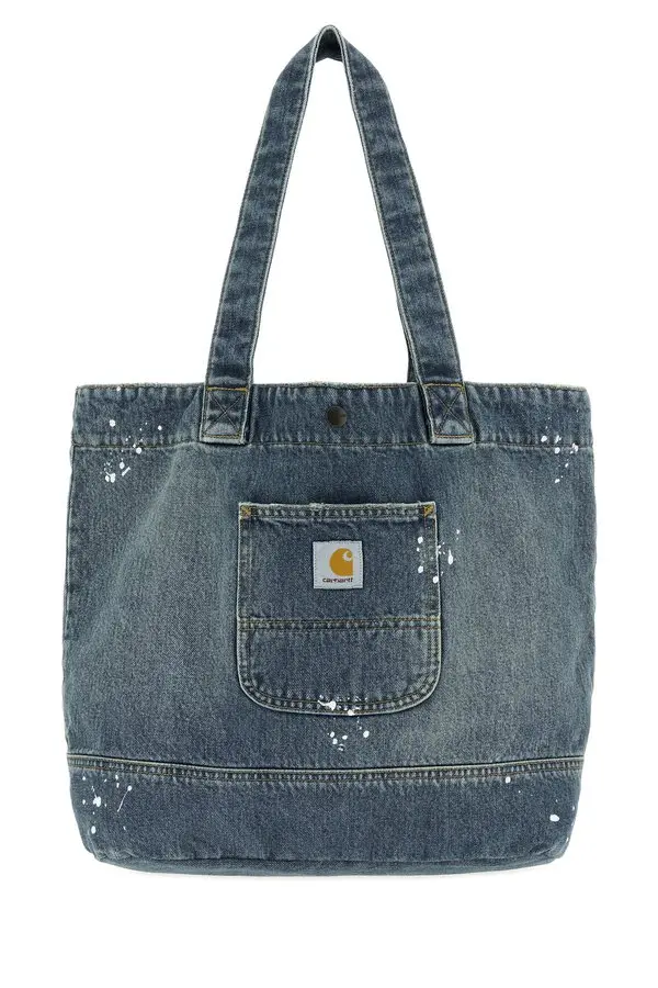 Carhartt Work In Progress Denim Denim Tote - Blue
