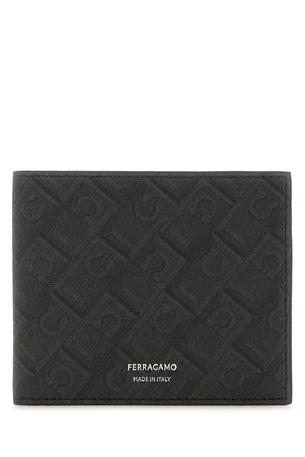 FERRAGAMO Printed Leather Wallet - White