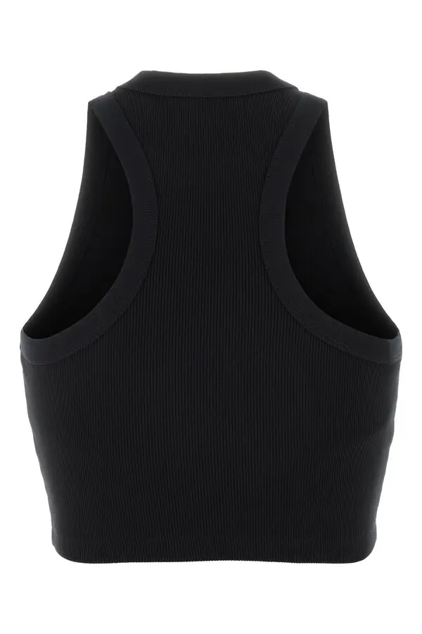 Givenchy Stretch Cotton Crop Top With Paris Print
