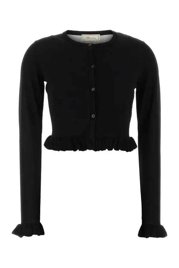 Blumarine Viscose Blend Cardigan - Black