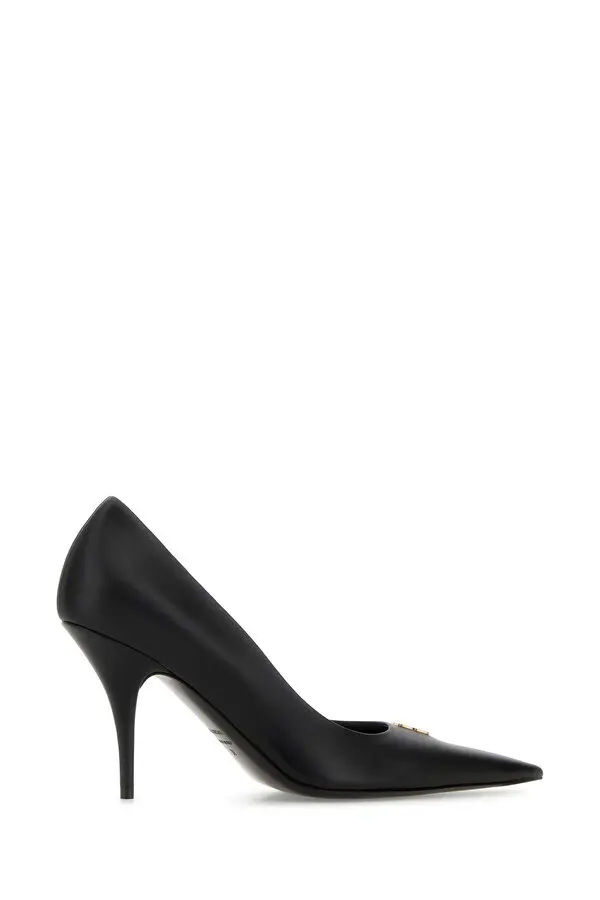 Balenciaga Leather Avenue Bb Editor 90 Pumps