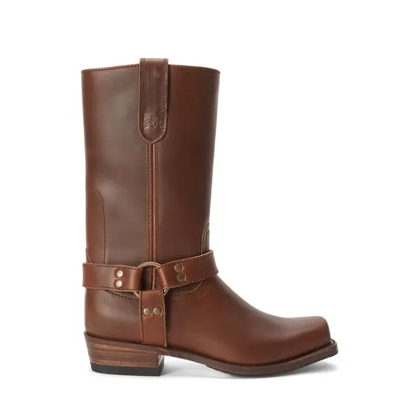 Ralph Lauren Harness Leather Western Boot